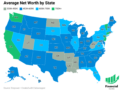 Median & Average Net Worth by State
